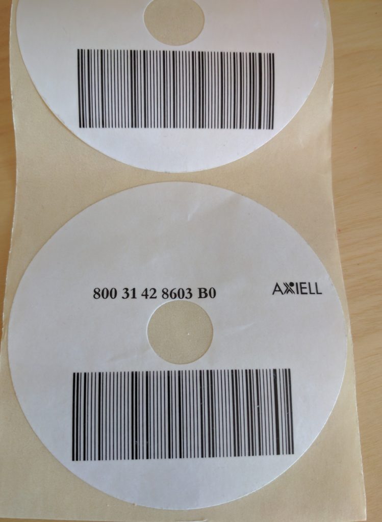Barcode Labels CD/DVD | AxiellDirekt